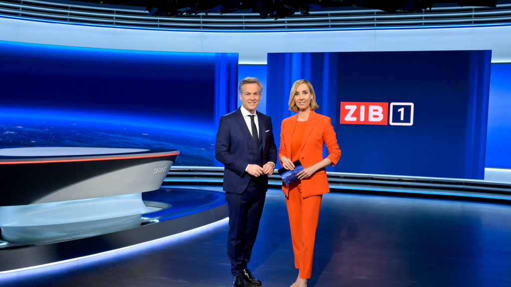 Neues TV-Studio im multimedialen Newsroom für die „ZIB"